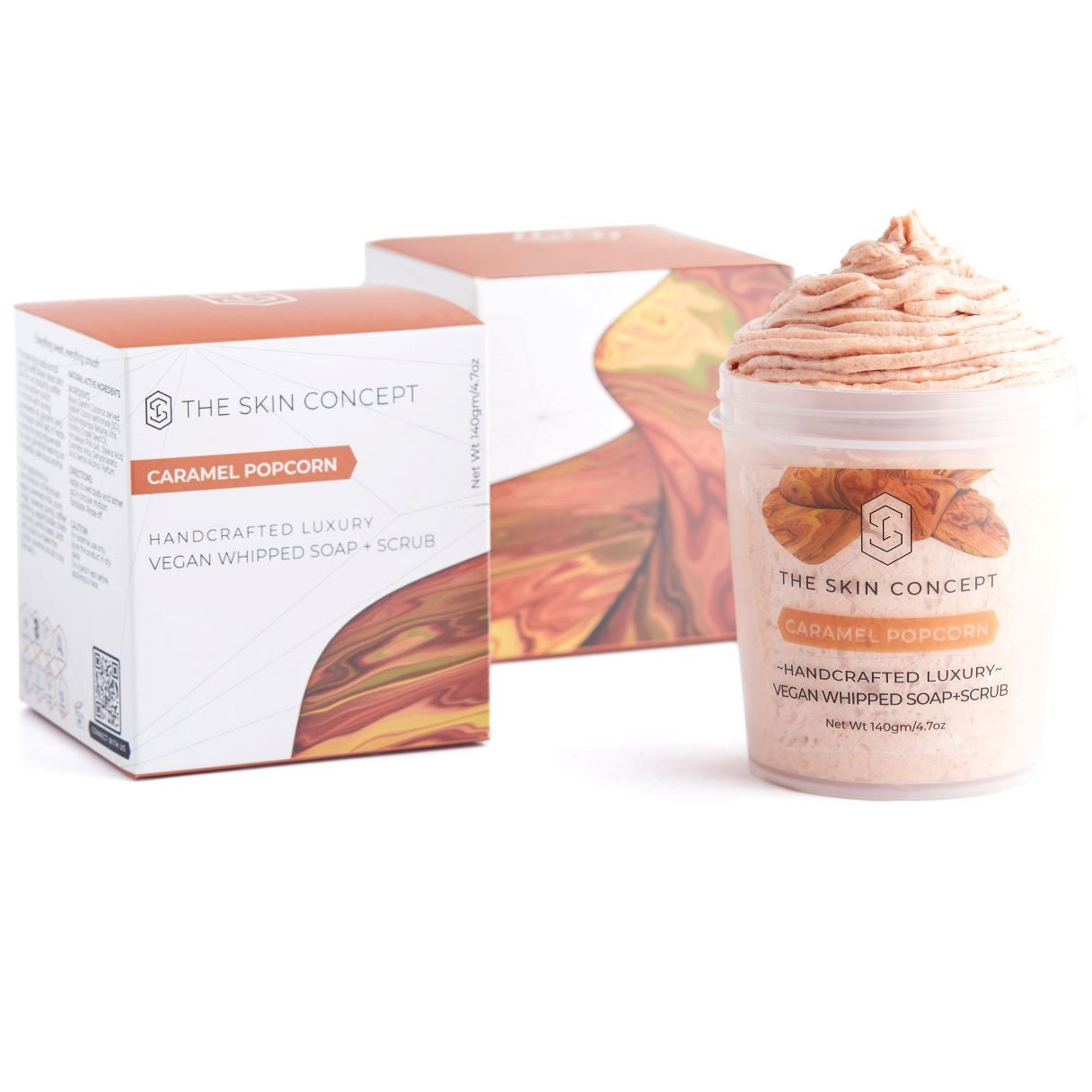 The Skin Concept Caramel Popcorn Whipped Soap Body Wash and Scrub – The ...